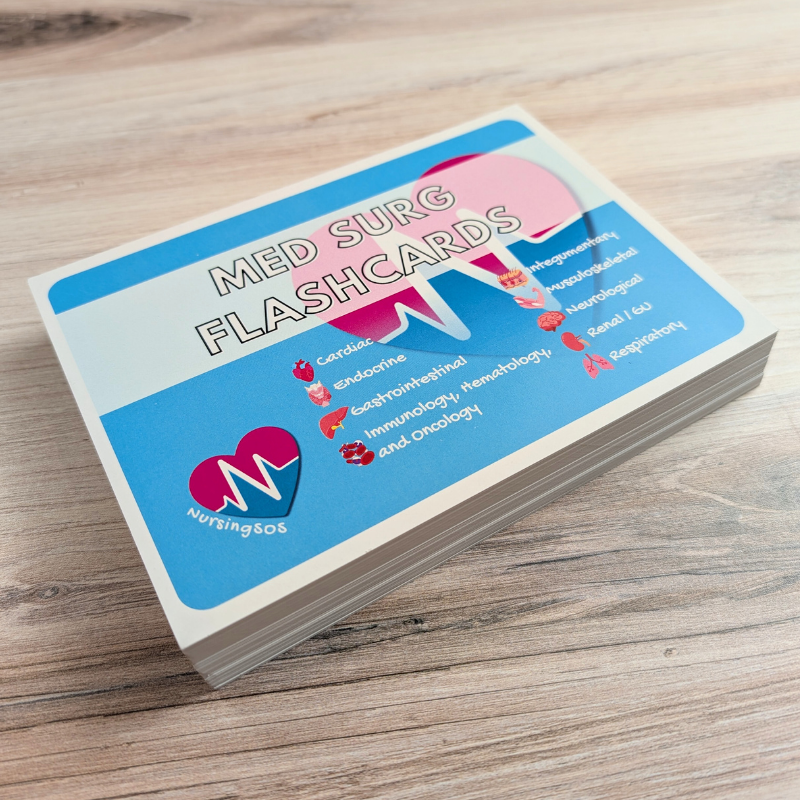 Med Surg Flashcards – The Nursing School Shop