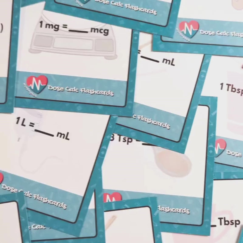 Dose Calc Conversion Factor Flashcards – The Nursing School Shop